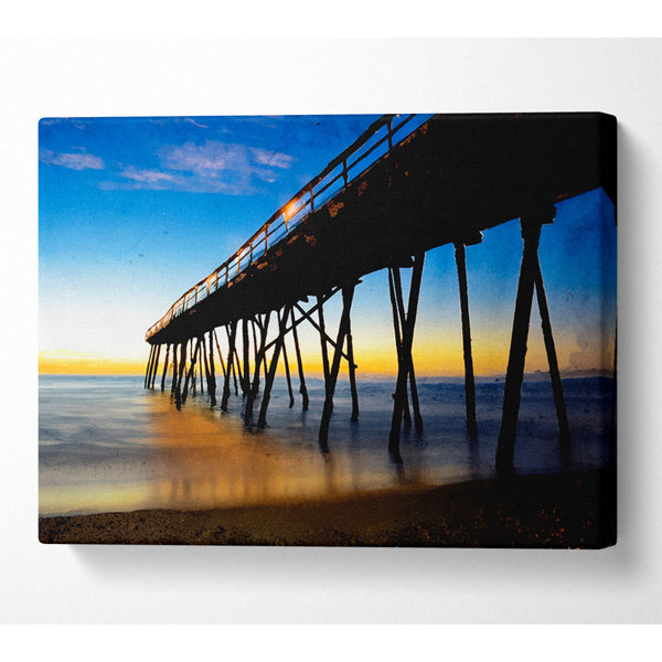 House of Hampton Under the Stunning Pier - Wrapped Canvas Art Prints ...