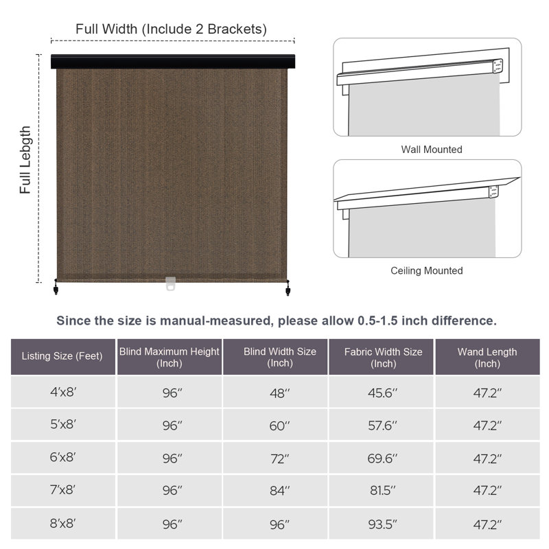 Symple Stuff Outdoor Patio Retractable Roller Shade & Reviews | Wayfair