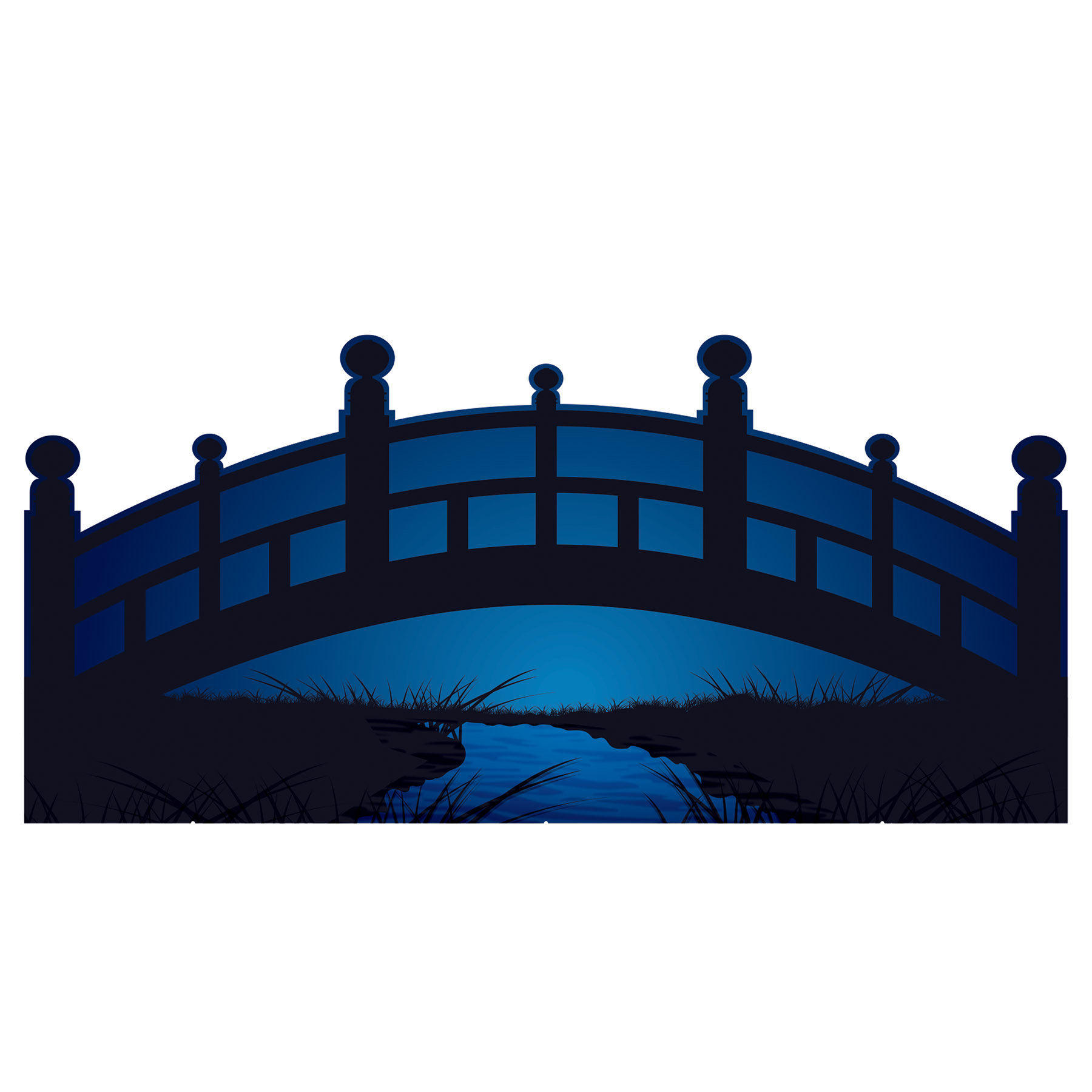 Beistle Starry Night Bridge Stand-Up | Wayfair