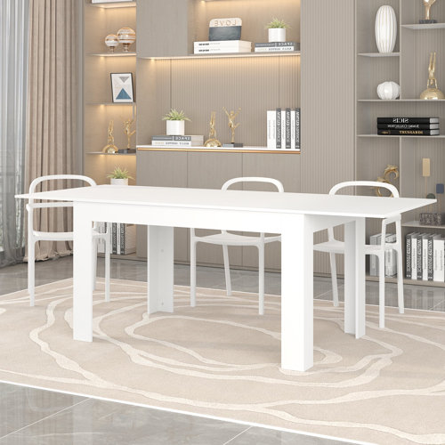 Extendable Rectangular Kitchen & Dining Tables You'll Love | Wayfair