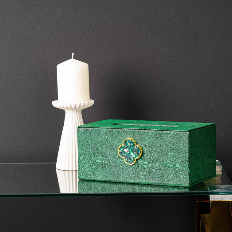 Fairmont Park Aaleyah Elegant Tissue Box for Living Room Decor, Faux ...