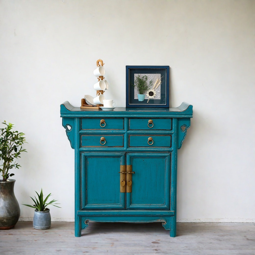 Longshore Tides Retro Aged Entryway Cabinet | Wayfair