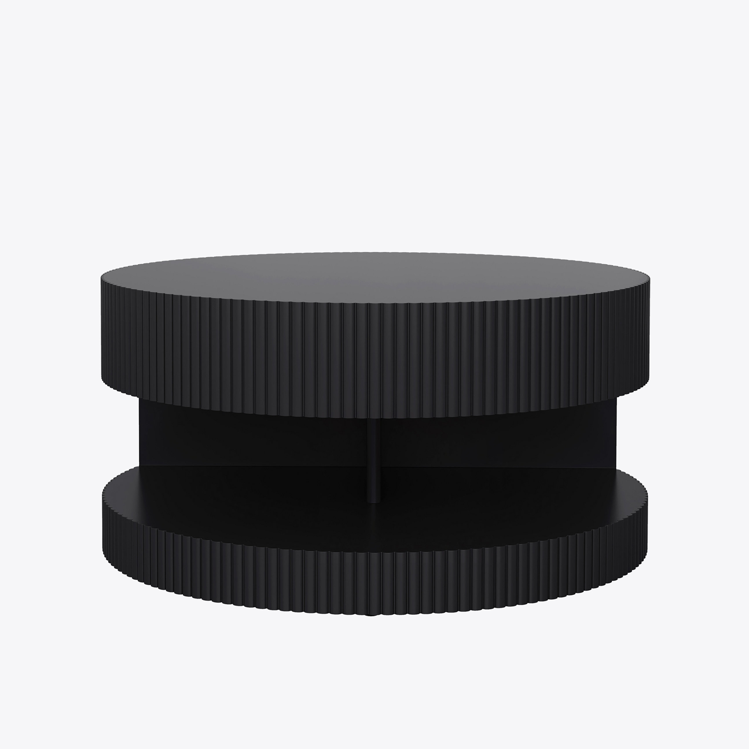 Ivy Bronx Round Coffee Table,Modern Center Table With Storage | Wayfair