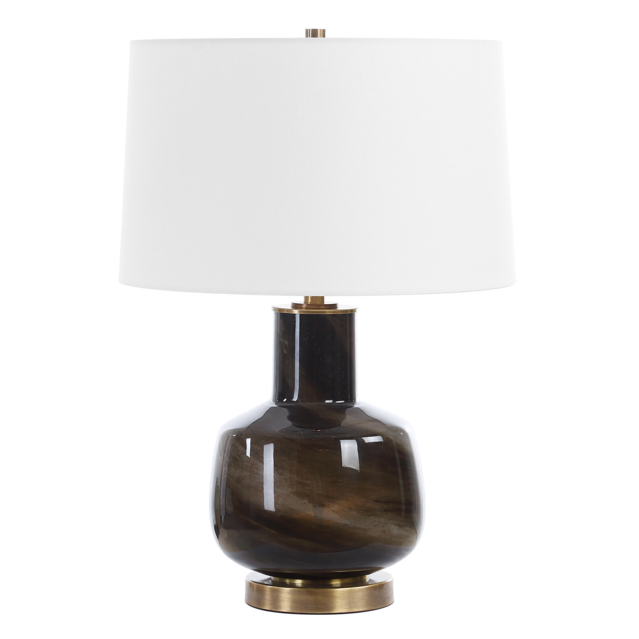Everly Quinn Meretsky Charcoal Table Lamp | Wayfair