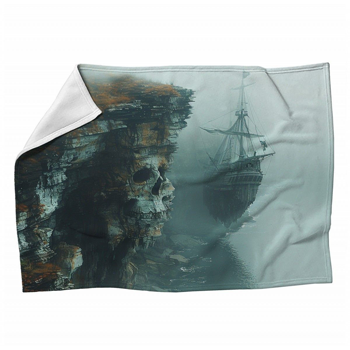 VisionDecor Pirate Ship Fleece Throw Blanket - Landscape Warm Soft ...