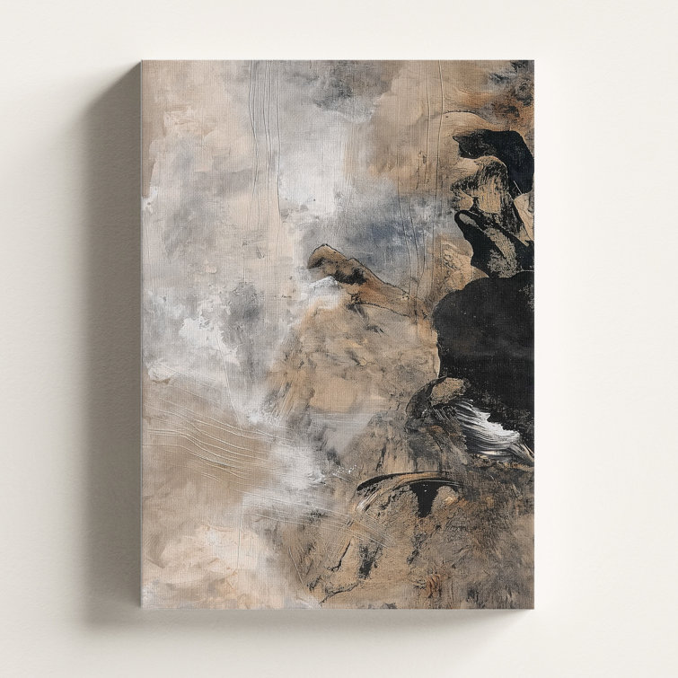 Williston Forge Abstract Canvas Wall Art | Earthy Textured Minimalist ...