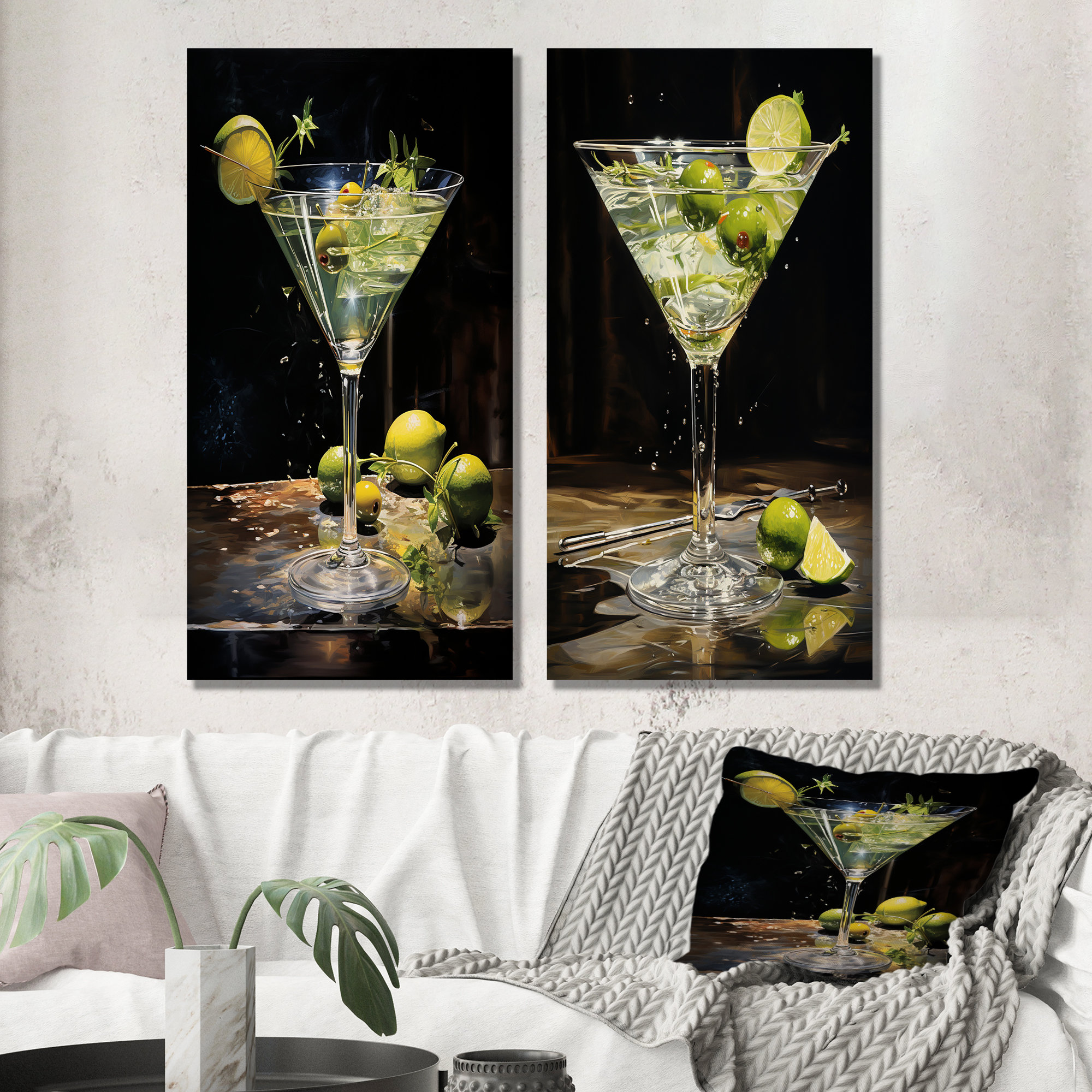 Latitude Run® Dirty Martini Mirage Cocktail - Cocktails Wall Art Prints ...