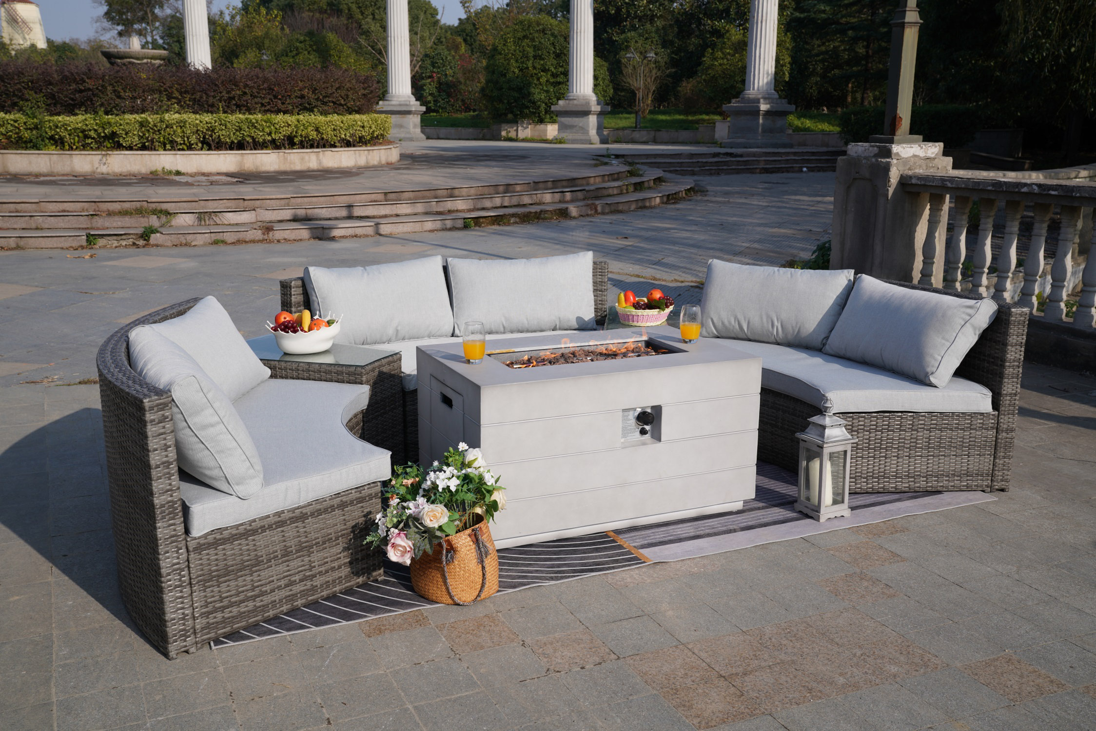 Lark Manor Arrika 6 - Person Outdoor Seating Group with Cushions | Wayfair