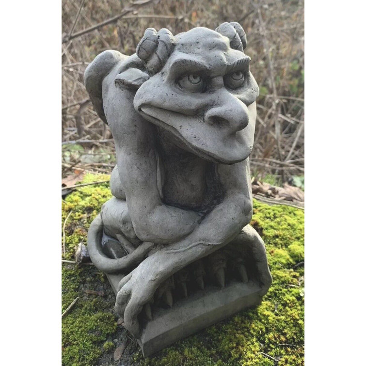 Happy Larry Runkle Stone Garden Gothic Gargoyle Gremlin Devil | Wayfair ...
