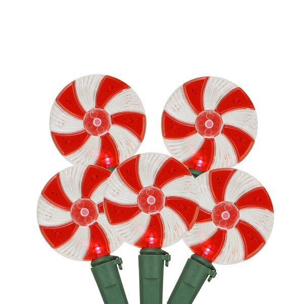Northlight Seasonal 20 Red and White Peppermint Twist Candy LED ...