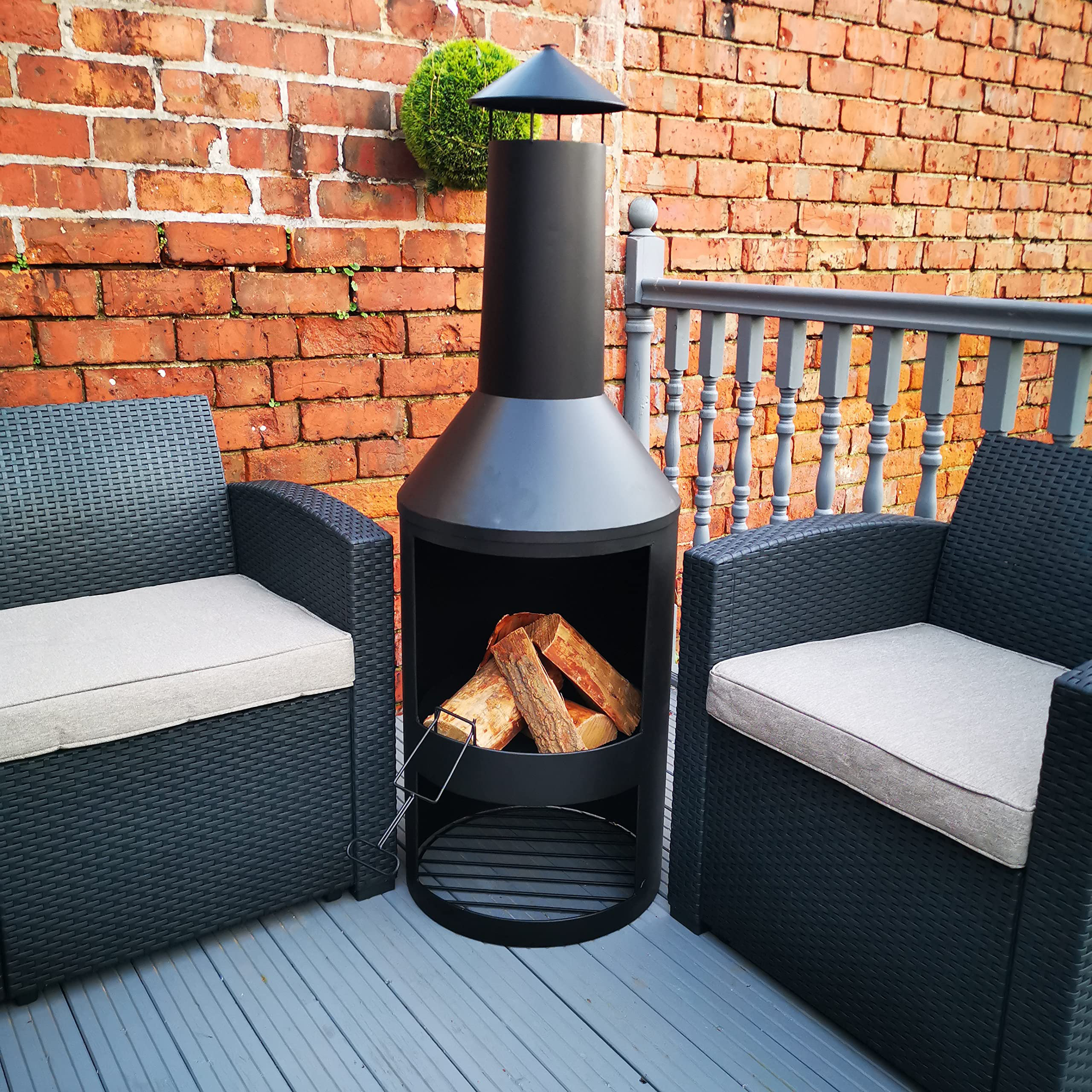 Brayden Studio Aylina 140Cm Wood Burning Chiminea | Wayfair.ie