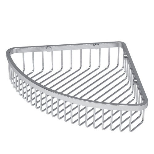 Gatco Wall Mount Stainless Steel Corner Shower Basket 12" W Corner ...