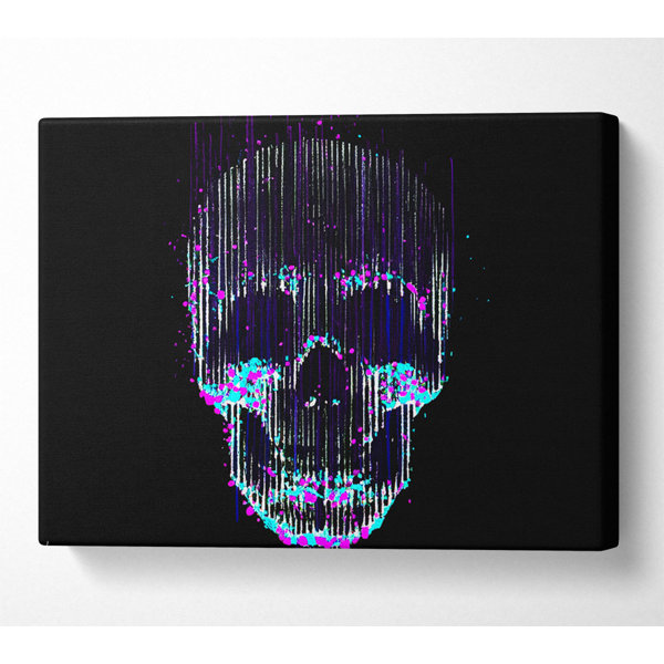 House of Hampton Distorted Skull Canvas Watercolour | Wayfair.co.uk
