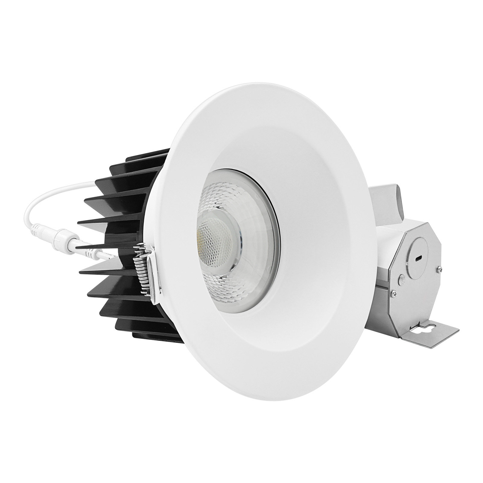 Luxrite 5 Inch Led Recessed Light, Regressed Spotlight With Round White ...
