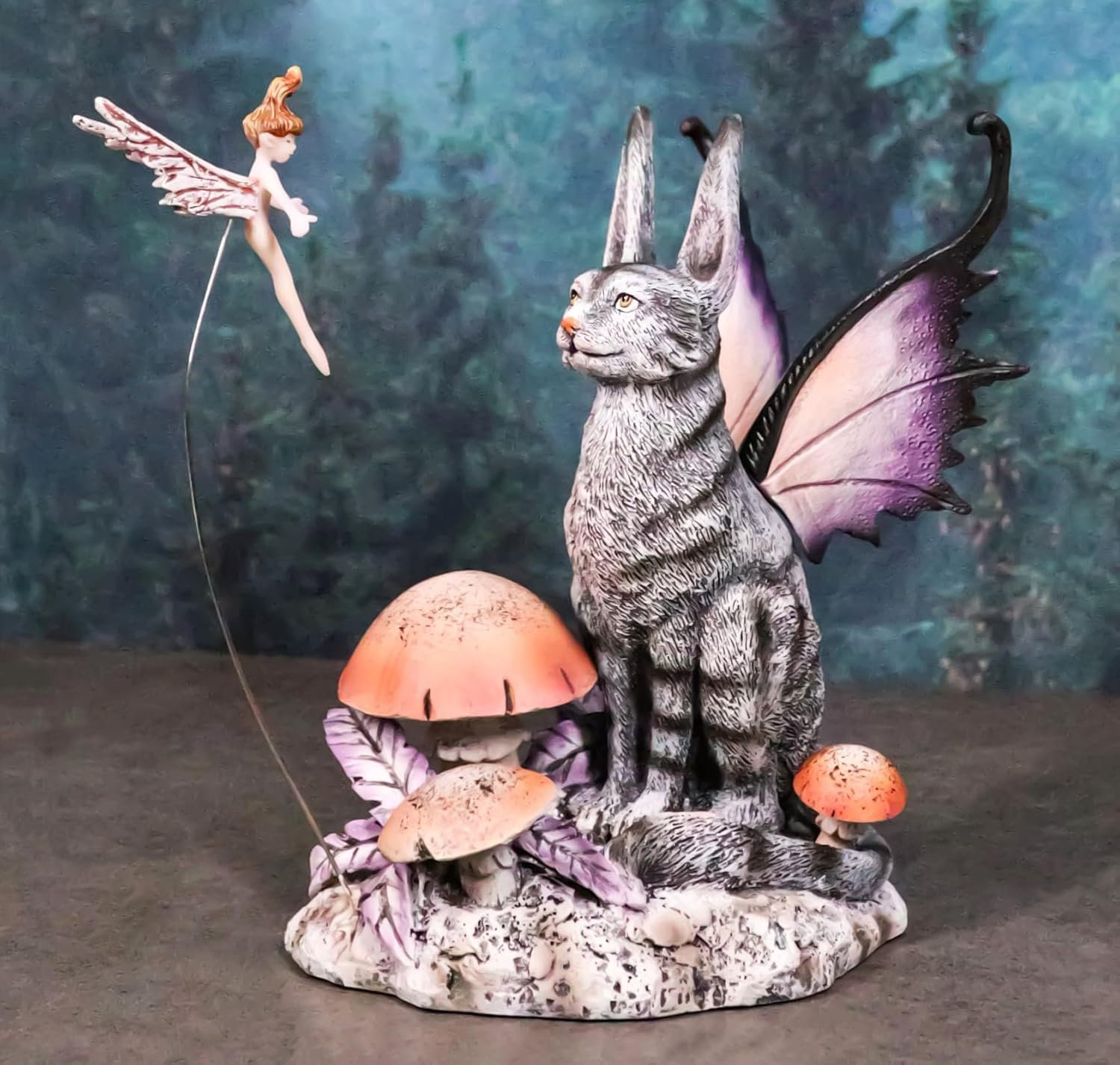 Millwood Pines Whimsical Amy Brown Curious Encounter Fairy Tabby Cat ...