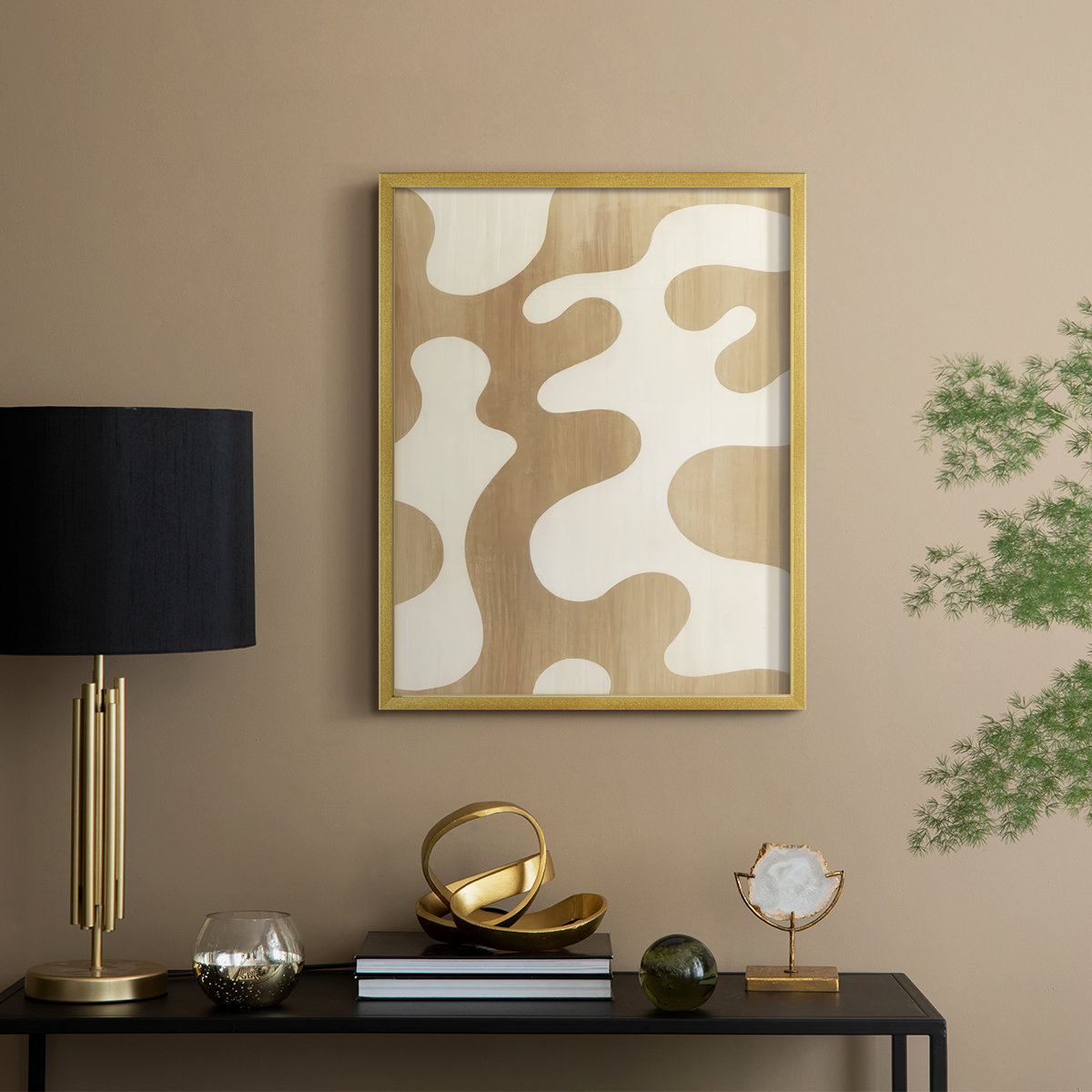 Ivy Bronx Sienna Ripples I Framed Print - Solid Wood | Wayfair