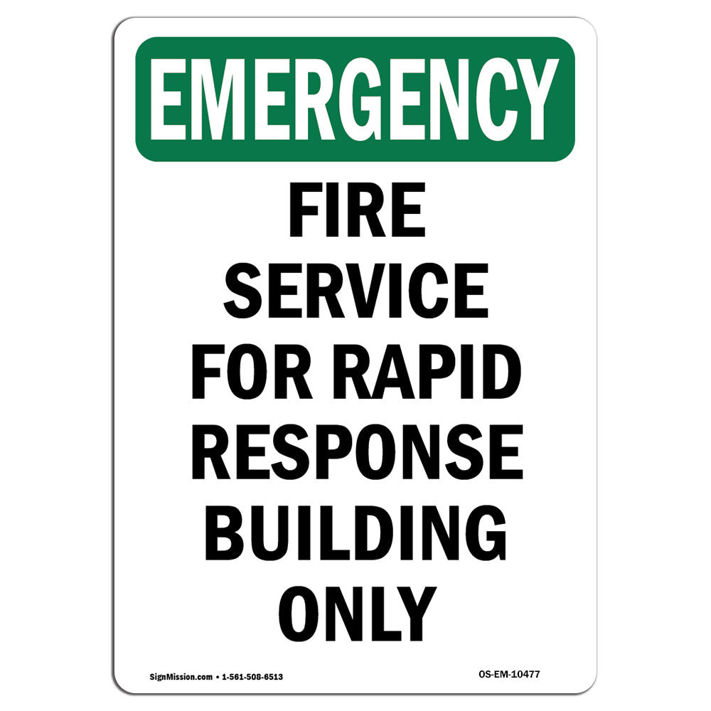 SignMission Fire Service for Rapid Response Emergency Sign | Wayfair