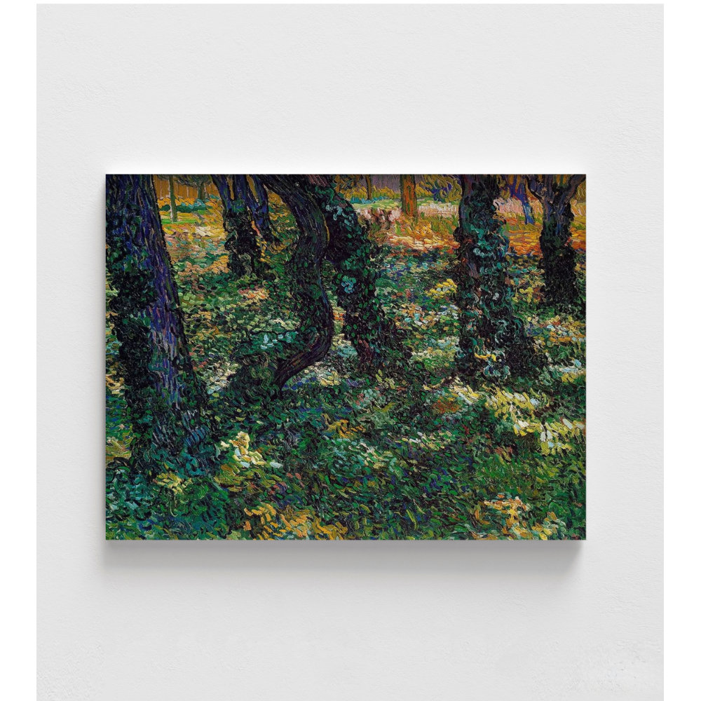 WeFrameArt Undergrowth 2 By Vincent Van Gogh, Green Tree Print, Van ...