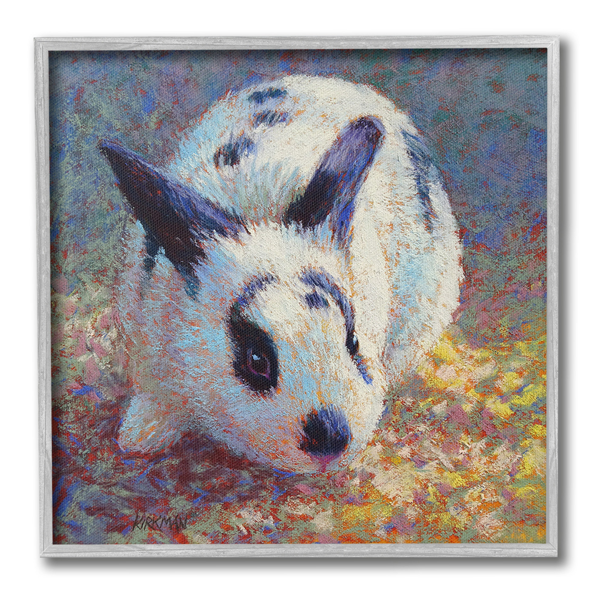 Stupell Industries Abstract Spotted Rabbit Framed Giclee Art by Rita ...