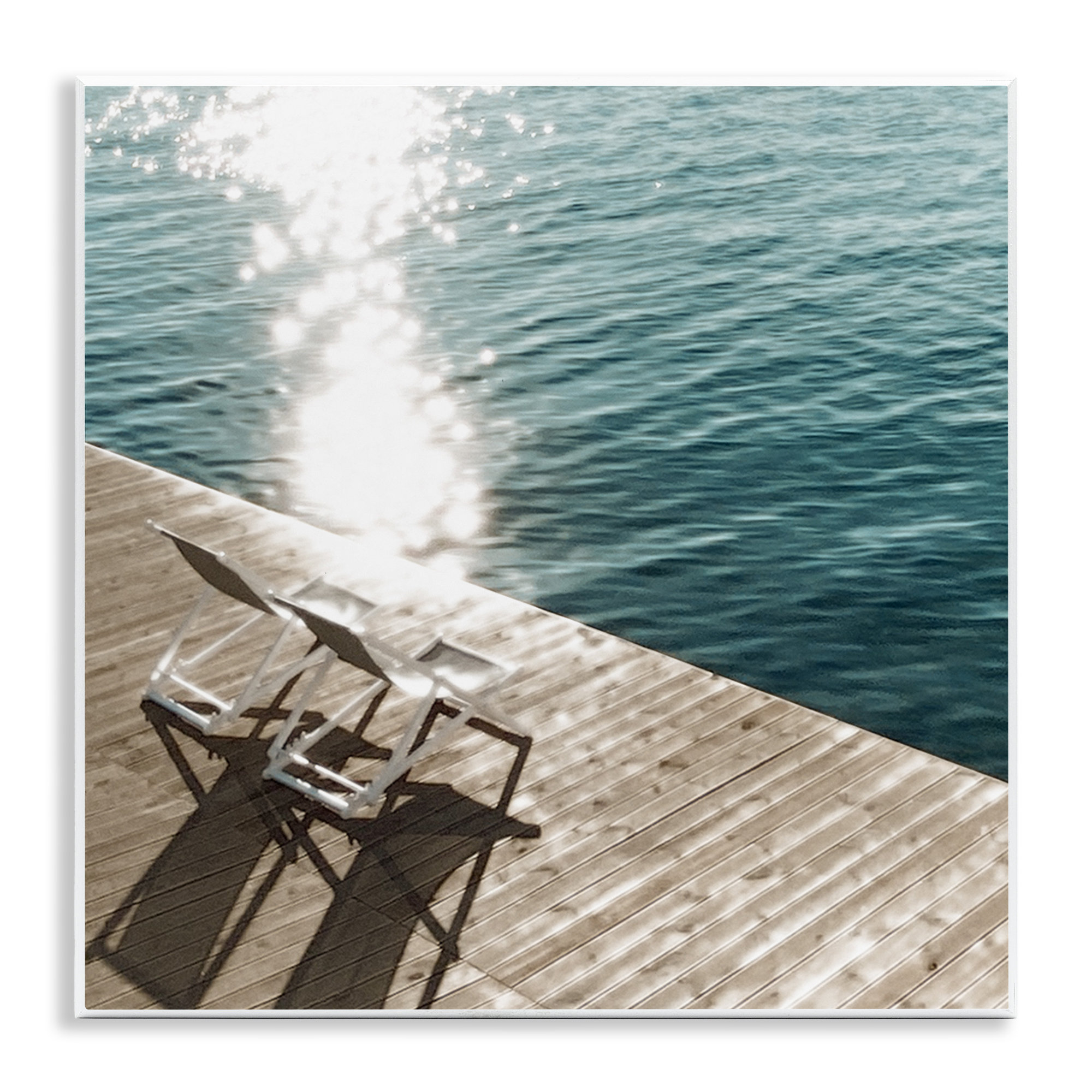 Highland Dunes Deck Chair Shadows Wall Plaque Art by Noah Bay | Wayfair