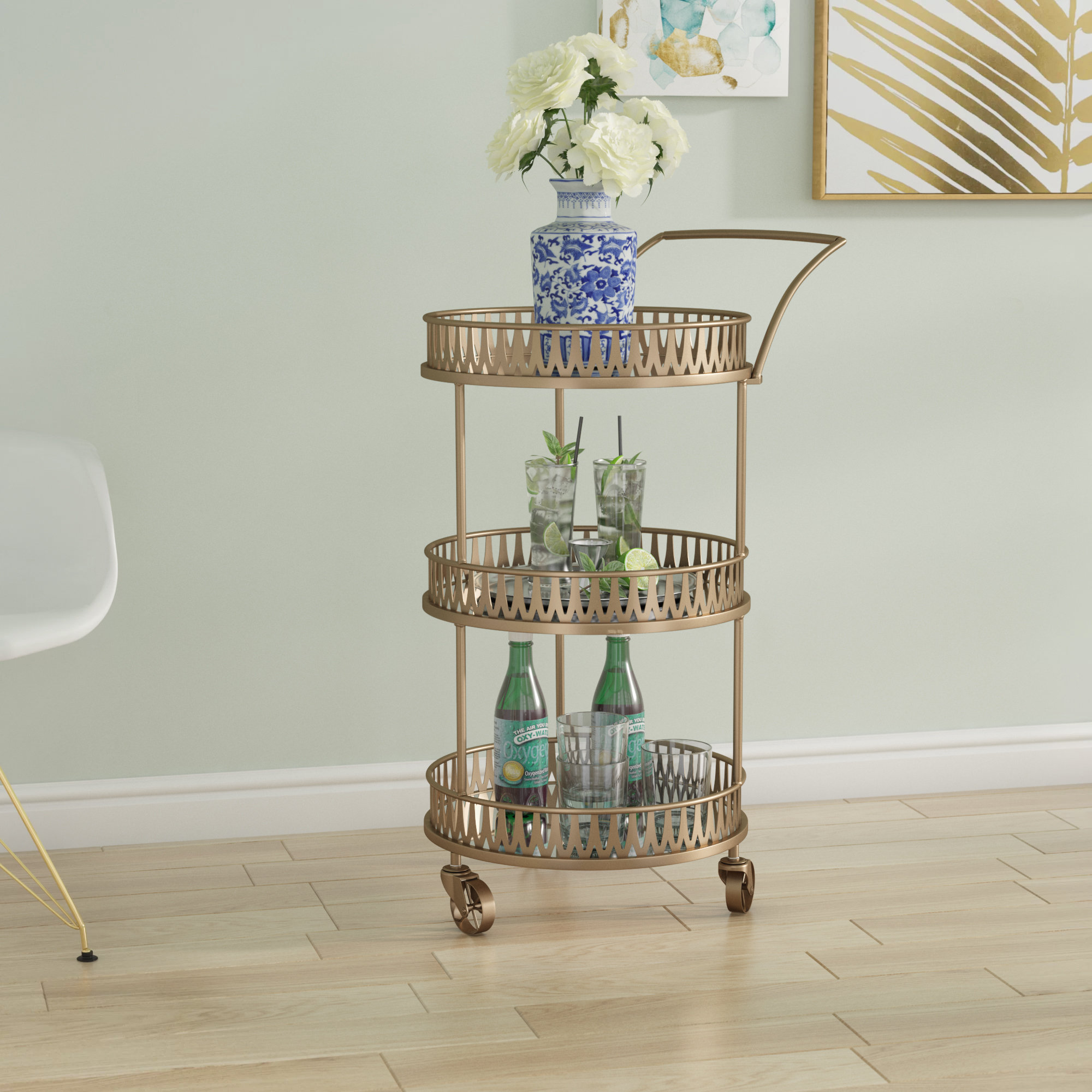 Everly Quinn Bar Cart - Wayfair Canada