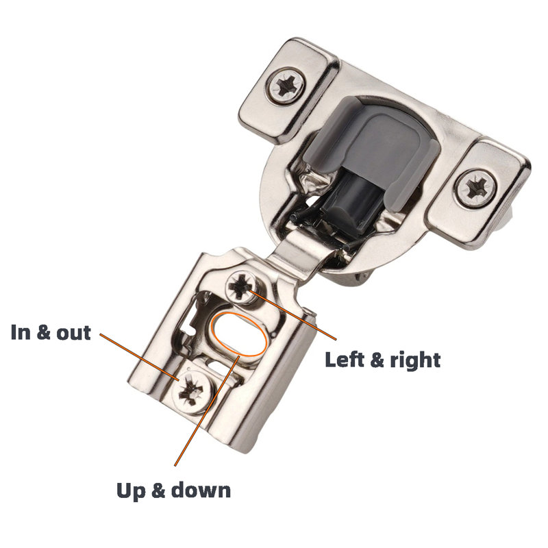 Decobasics 105 Degree 3 Way Adjustability 1/2" Overlay Hinge | Wayfair