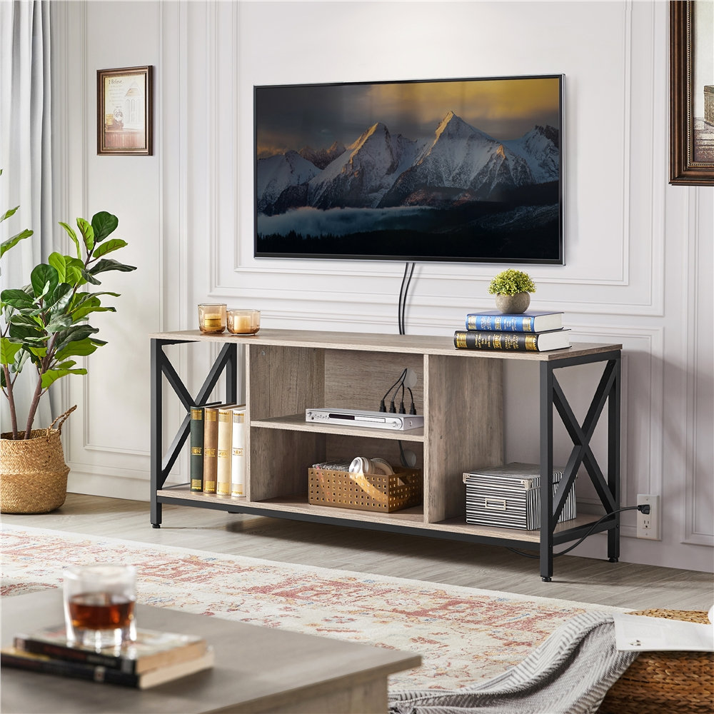 Trent Austin Design Eastway 55'' Media Console with Power Outlet, Wood ...