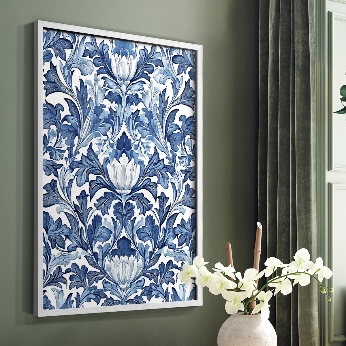 Winston Porter WM MORRIS Series DCXV -Premium Framed Print -Ready to ...