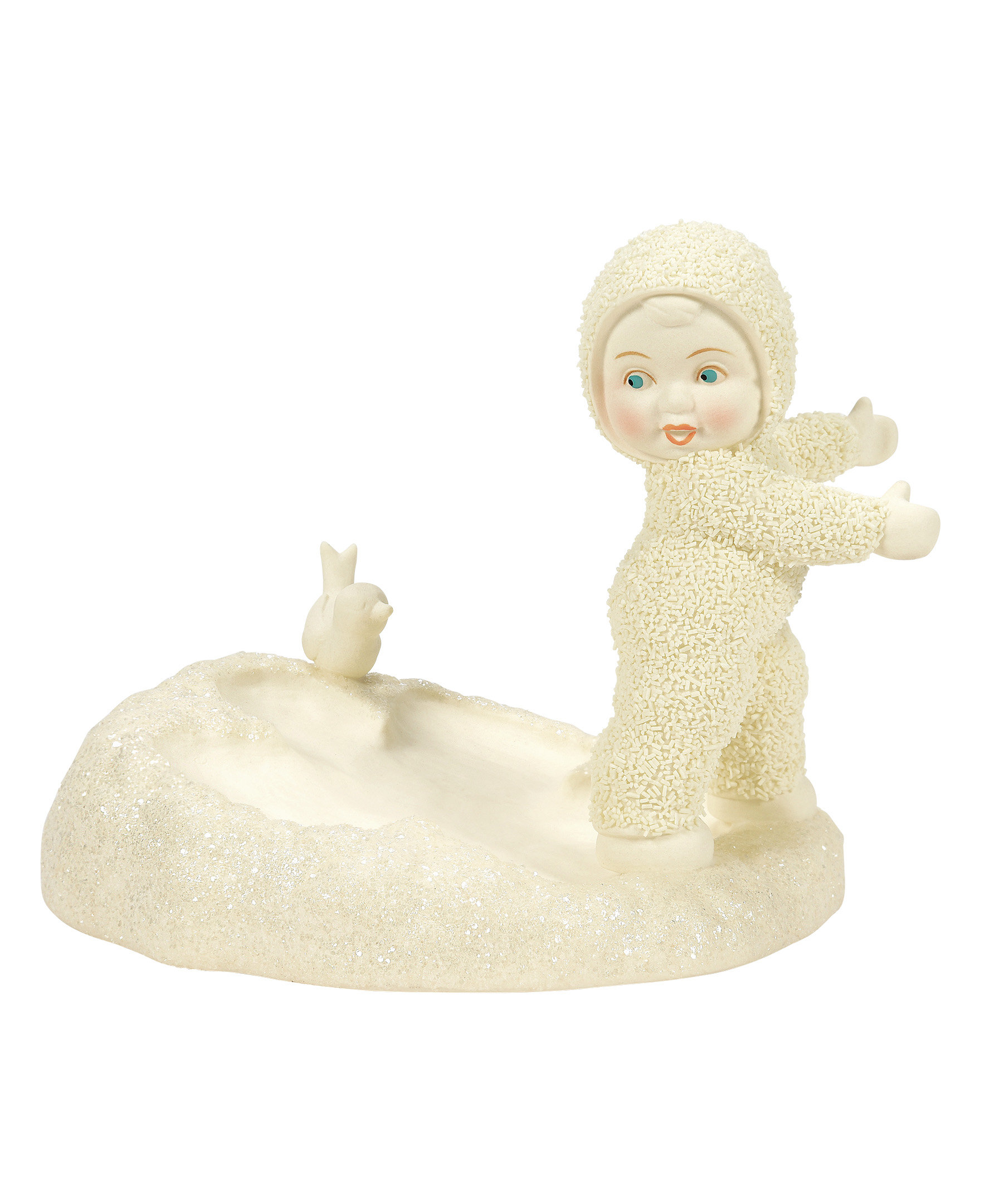 Snowbabies Classic Making a Snow Angel Figurine 4.45in | Wayfair