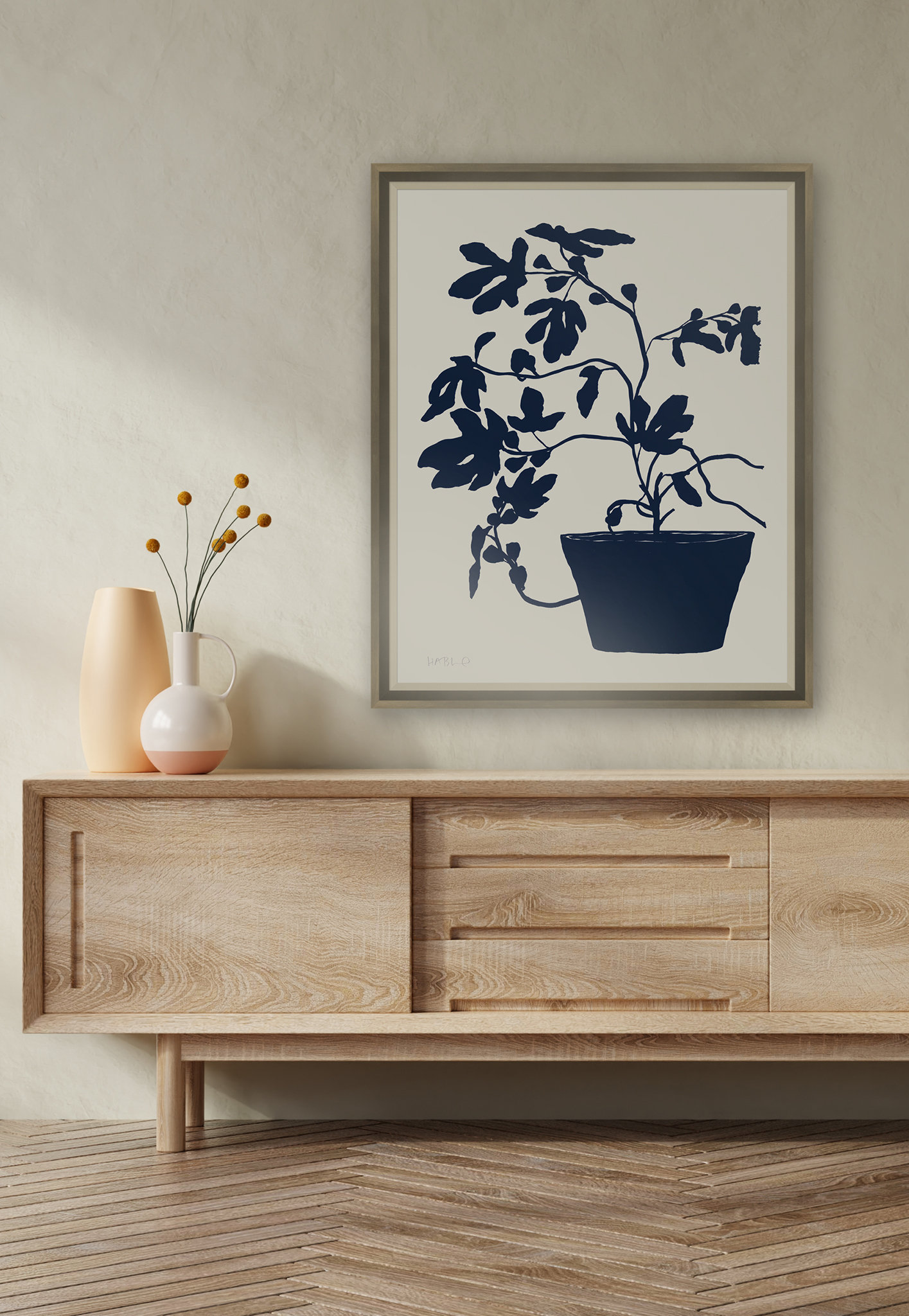 Soicher Marin Potted Pagoda by Susan Hable - Single Picture Frame ...