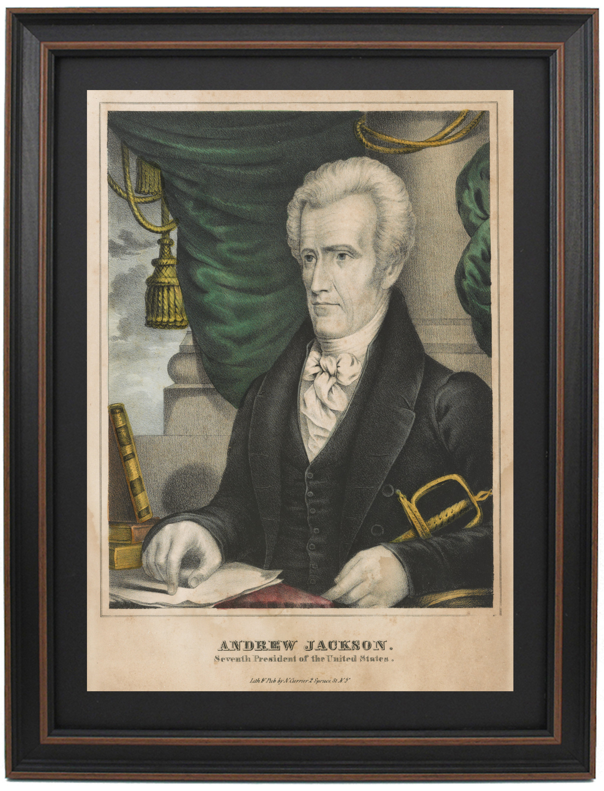 Alcott Hill® Portrait of Andrew Jackson by Nathaniel Currier | Framed ...
