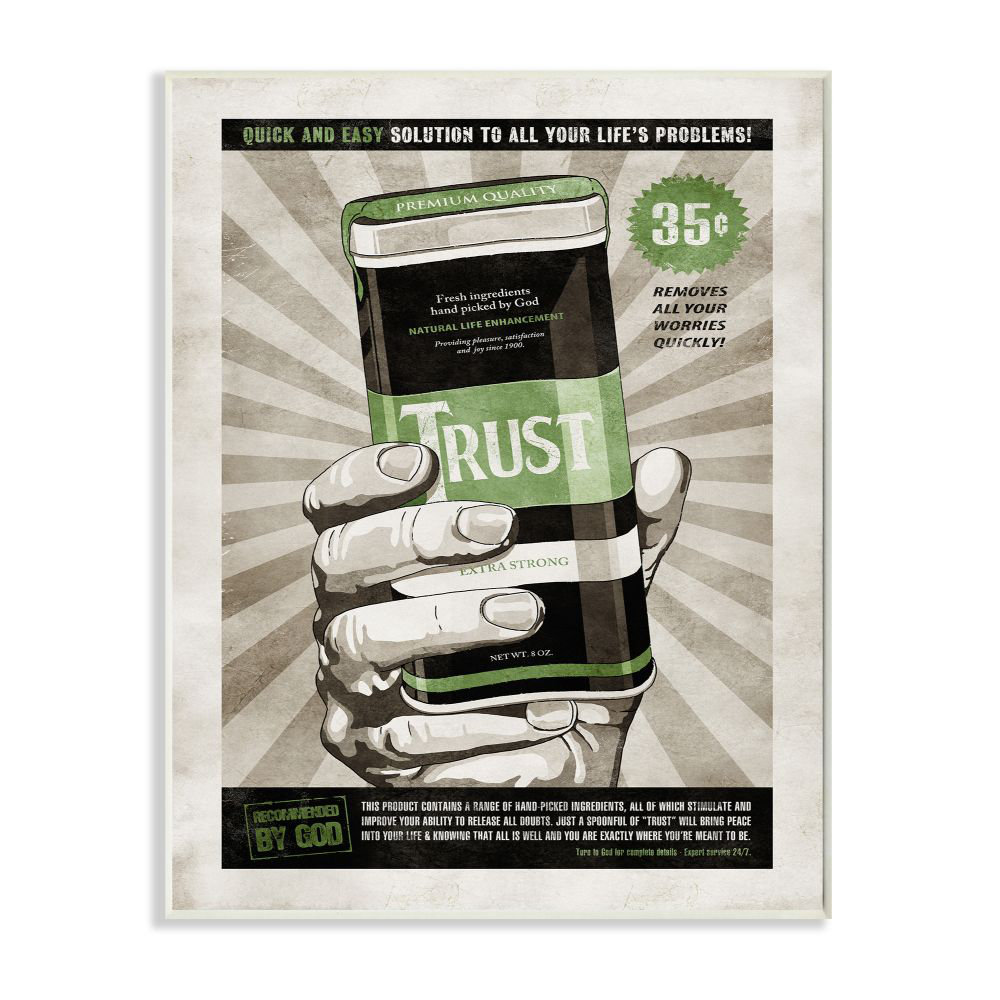 Wrought Studio™ 'Extra Strong Trust Inspirational Vintage Comic Book ...