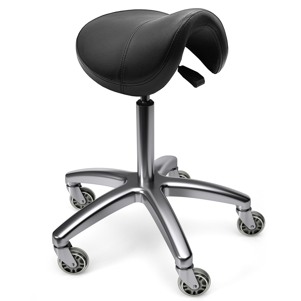 Inbox Zero Adjustable Height Ergonomic Lab Stool Saddle Stool with ...
