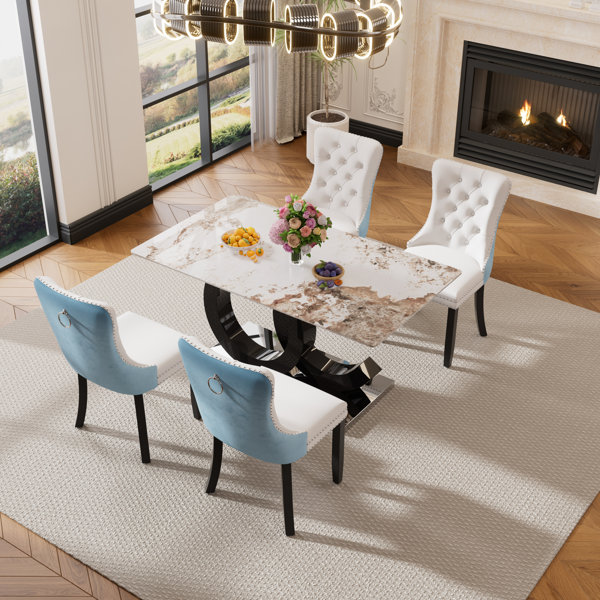 Ivy Bronx Lucillo Rectangular 63'' L x 31.5'' W Dining Set | Wayfair