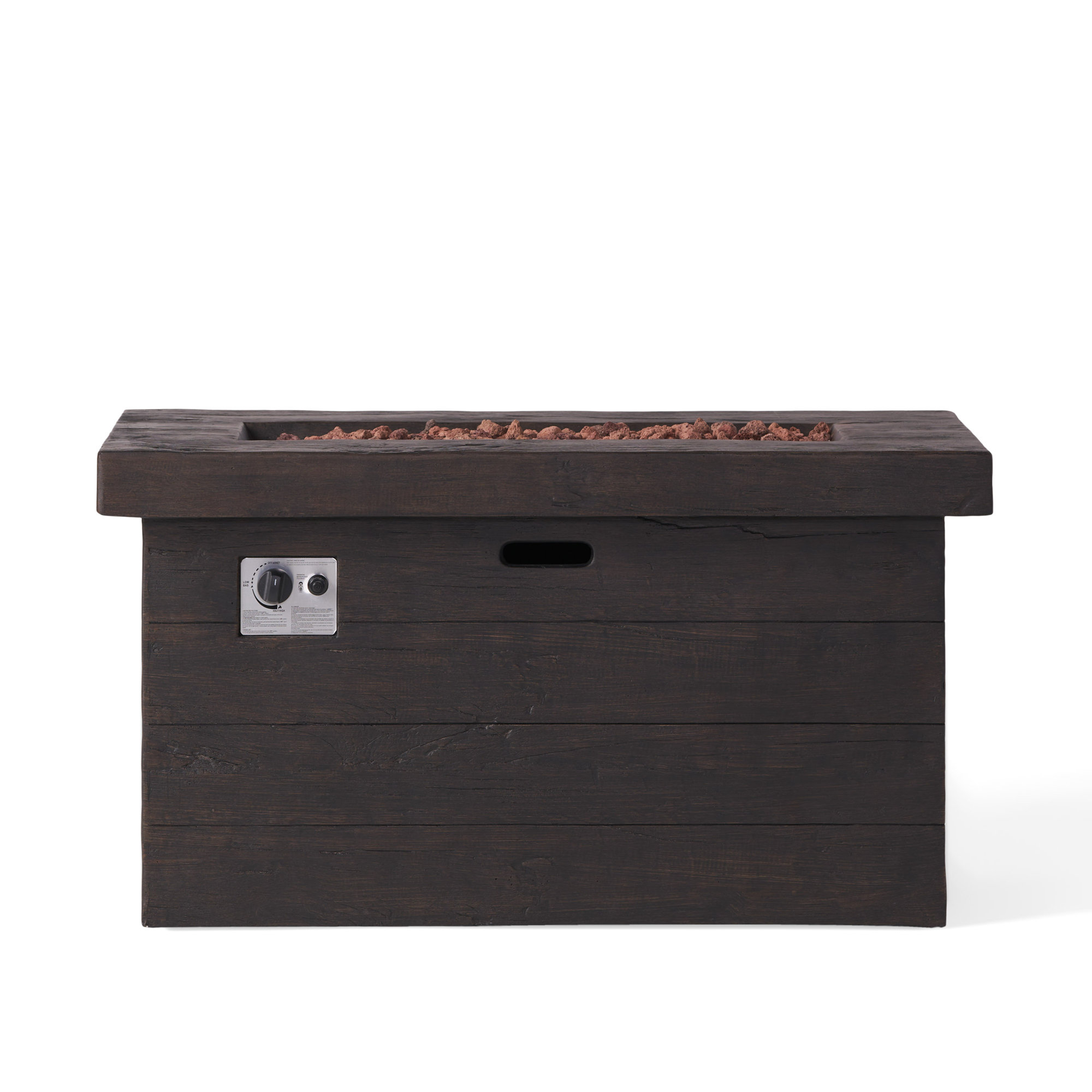 Foundry Select CUSTER 45'RECTANGULAR MGO FIRE PIT - 50,000 BTU | Wayfair