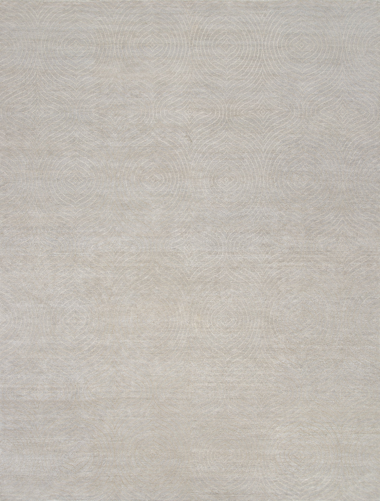 New Moon Rugs Celeste Contemporary Area Rug in Quartz/Ivory | Perigold