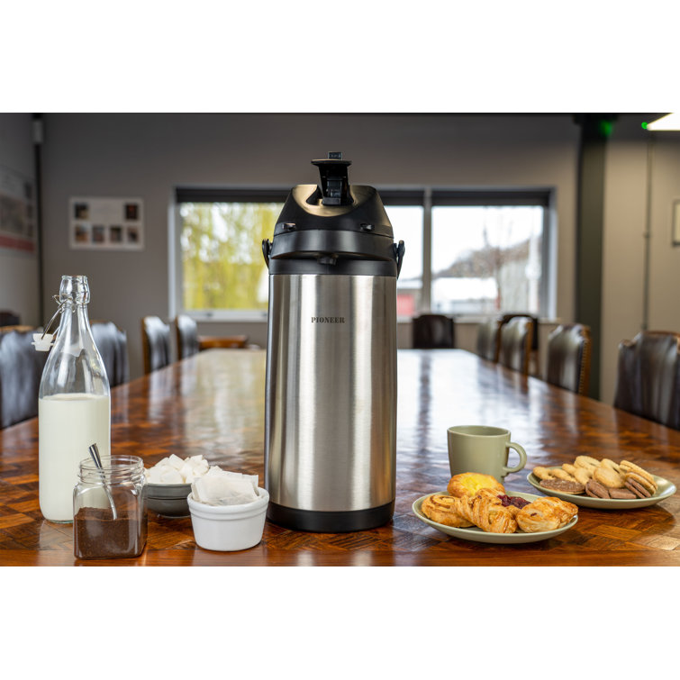 Pioneer Flasks Stainless Steel Airpot Hot Cold Water Tea Coffee ...