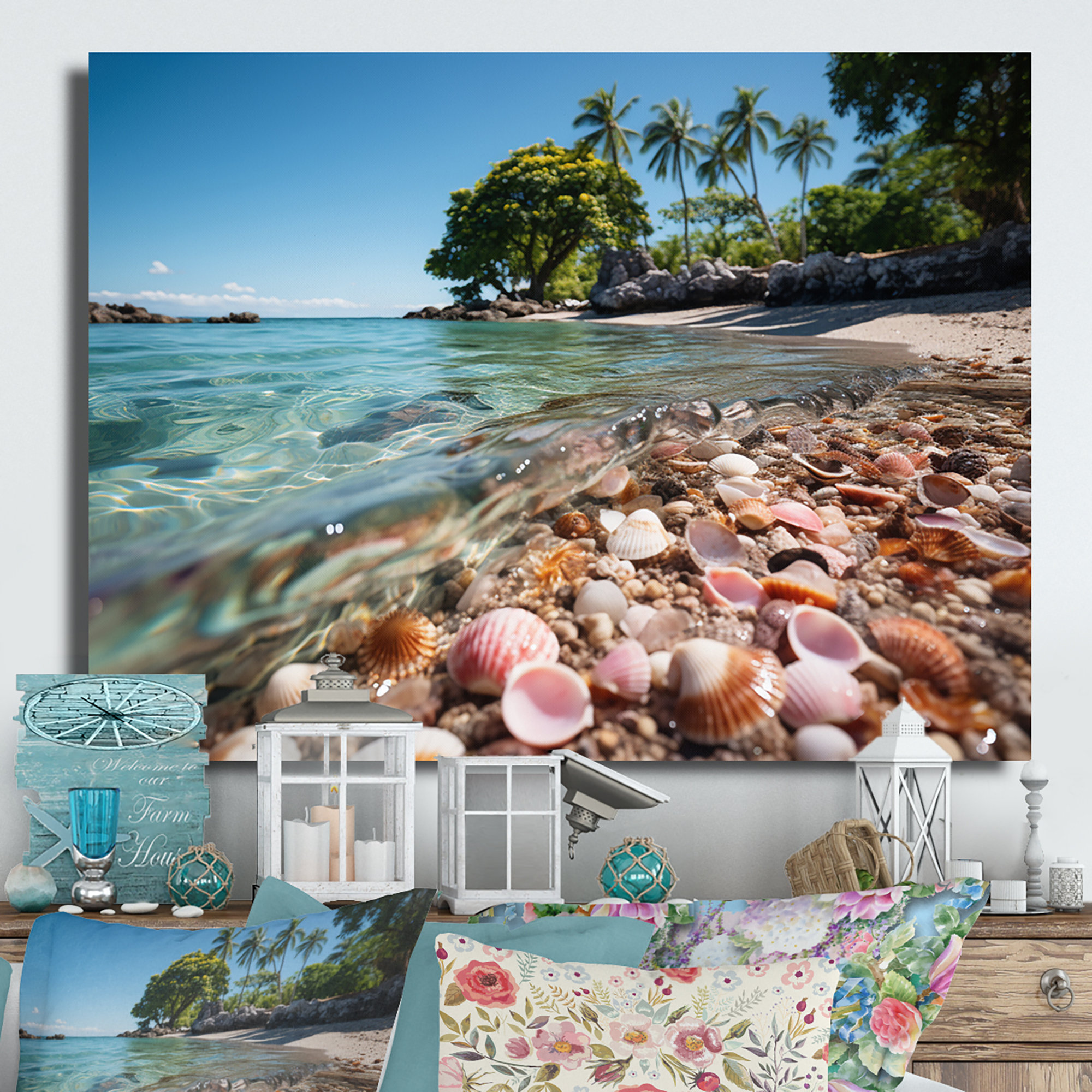 Highland Dunes Caraibe Beach Gems - Nautical & Beach Metal Art Print ...