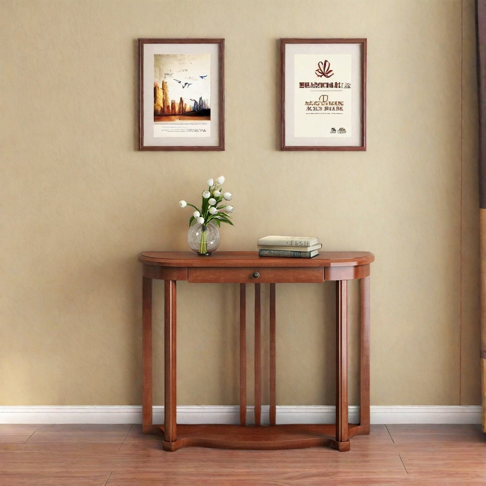 Red Barrel Studio® Solid Rubberwood Console Table | Wayfair