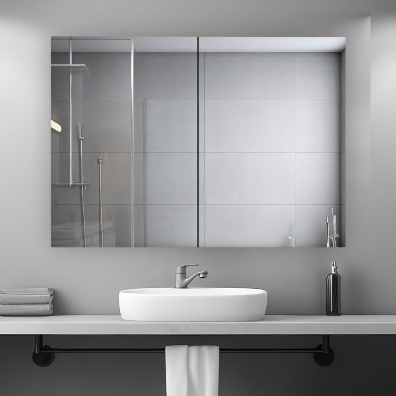 AQUADOM Royale 48"x30" Medicine Cabinet Defogger, 3X Vertically ...