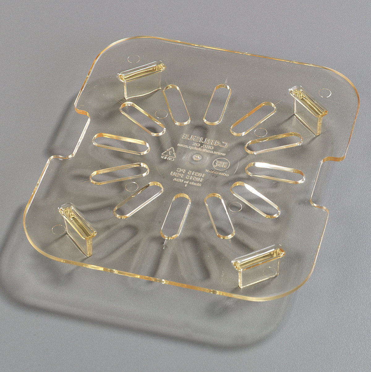 Carlisle Food Service Products Clear Rectangle Plastic Container Insert ...