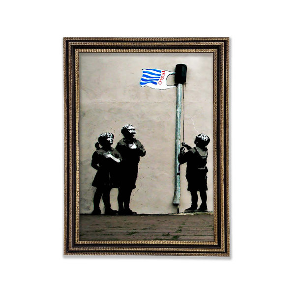 Rosalind Wheeler Homage To The Tesco Flag - Single Picture Frame Print ...