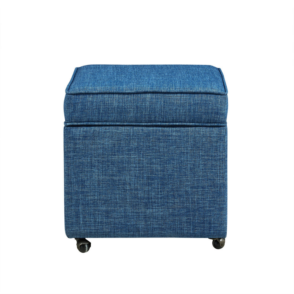 Latitude Run® 20" Rolling Storage Ottoman | Wayfair