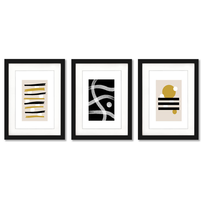 Ivy Bronx Calm Chaos Framed On Wood 3 Pieces by Word Up Creative Print ...