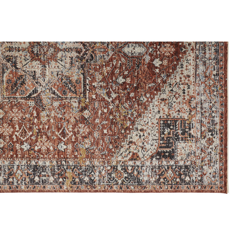 World Menagerie Roma Rust Orange Rug & Reviews | Wayfair