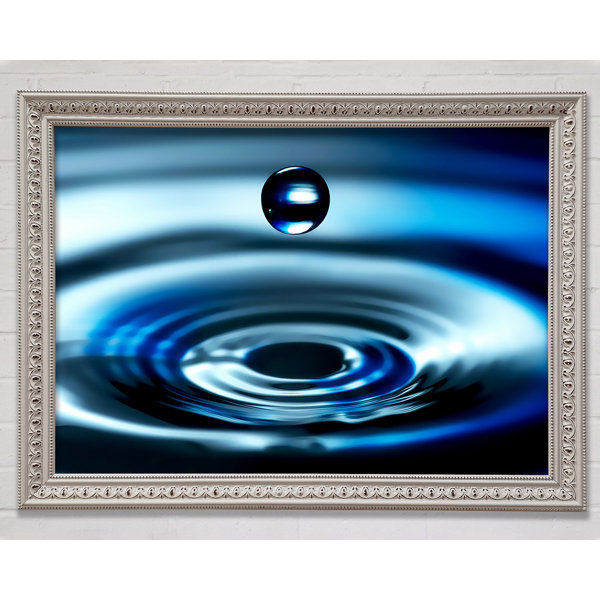 Bright Star Blue Water Drop - Single Picture Frame Print | Wayfair.co.uk