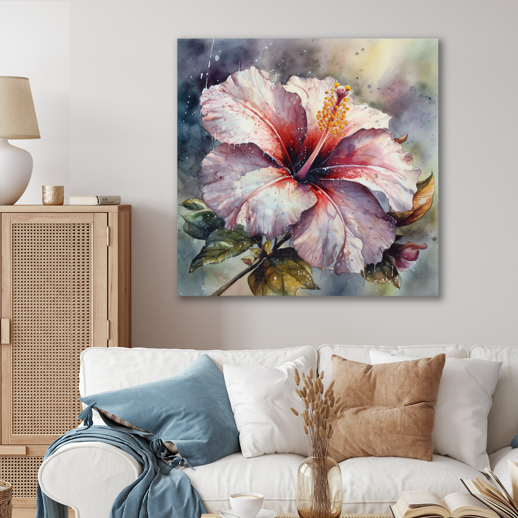 Bayou Breeze Petals of Purple Green Hibiscus - Floral Hibiscus Metal ...