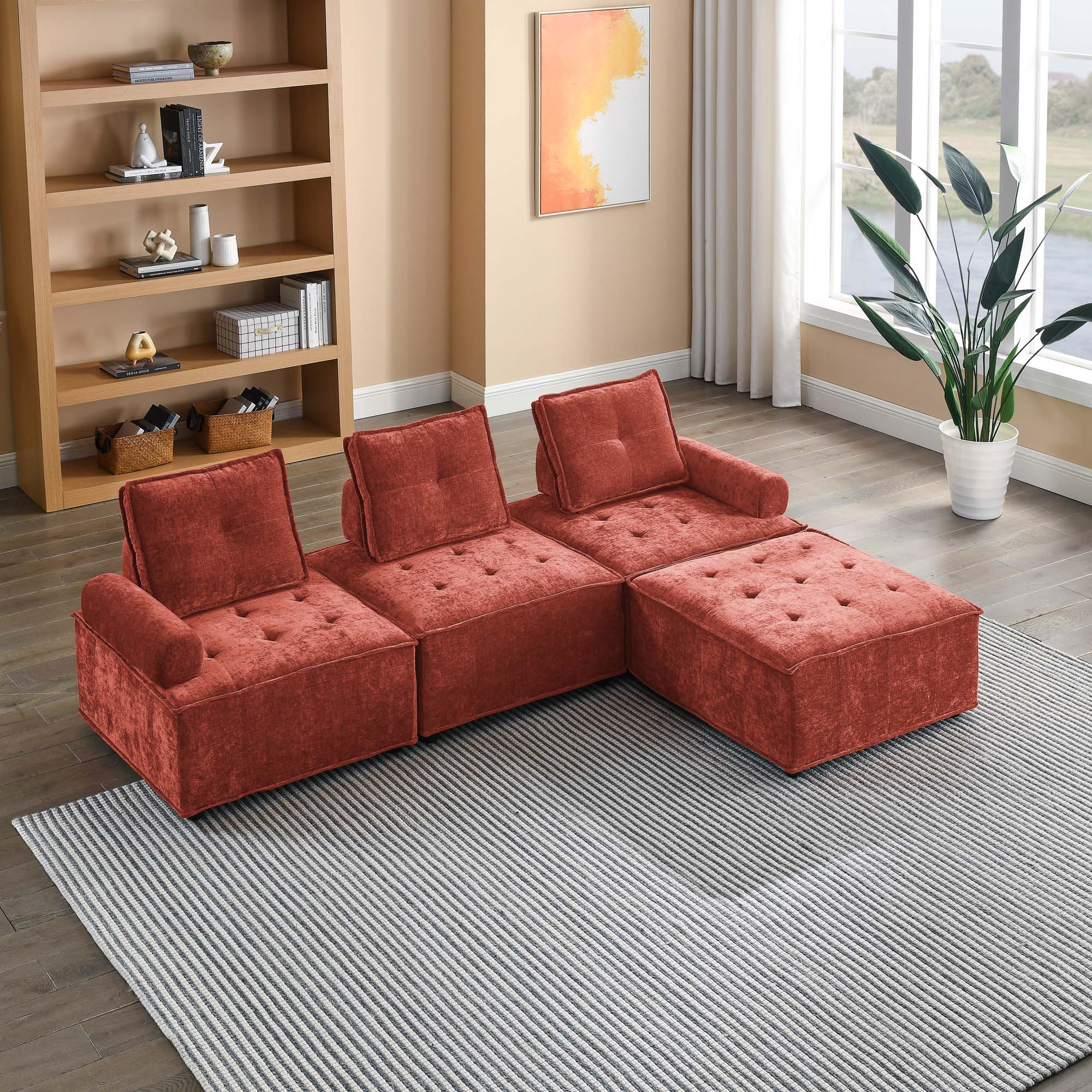 Latitude Run® Canapé modulaire 4 pièces Gemmi - Wayfair Canada