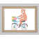 Zoomie Kids Bear Riding A Bike - Single Picture Frame Art Prints ...