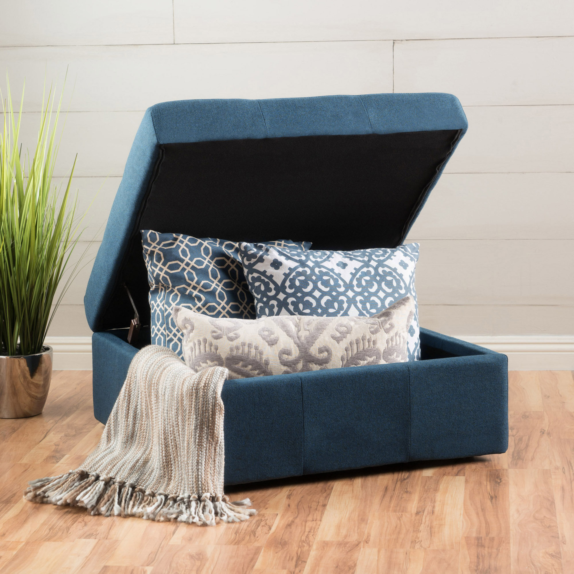 Ebern Designs Modern Storage Ottoman For Living Room | Wayfair